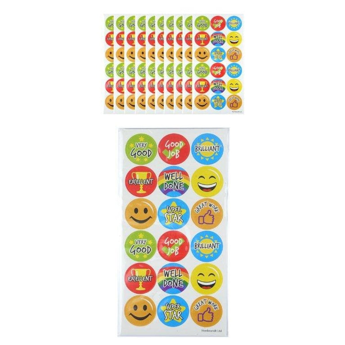 Teacher Rewards Large Sticker Sheet - Kids Party Craft – KPC