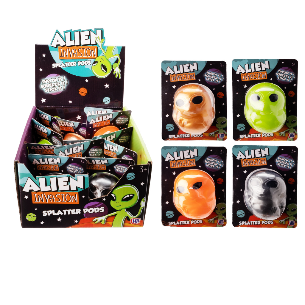 Alien Invasion Splatter Pod Sensory Toy - Sensory & Fidget Toys - Kids ...