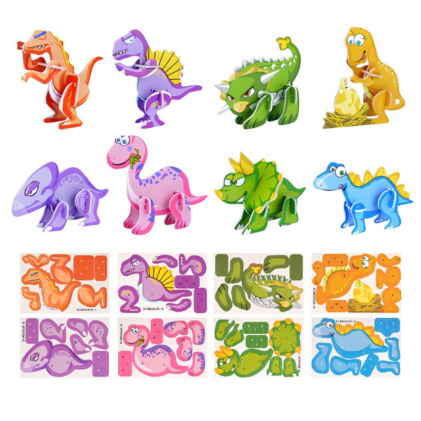 Dinosaur 3D Puzzle - Kids Party Craft | Kids Party Craft