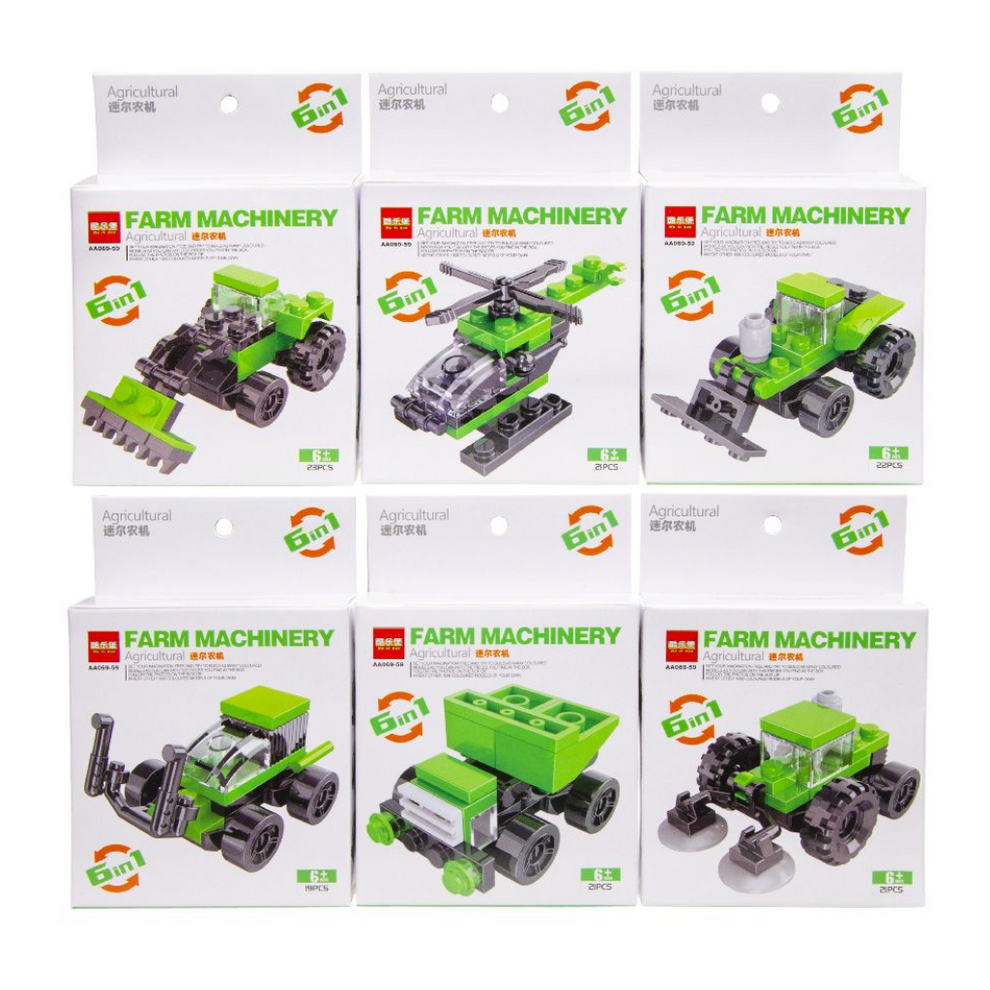 Build Your Own Tractor Brick Kit - Brick Kits - Kids Party Craft | Kids ...