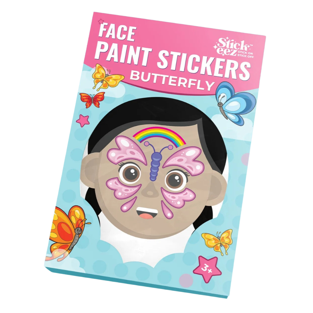 Butterfly Face Paint Sticker - Party Costume Accessories - Kids Party ...