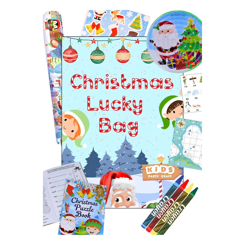 Christmas Lucky Bag Full Of Surprise Toys A4 Size | Kids Party Craft – KPC