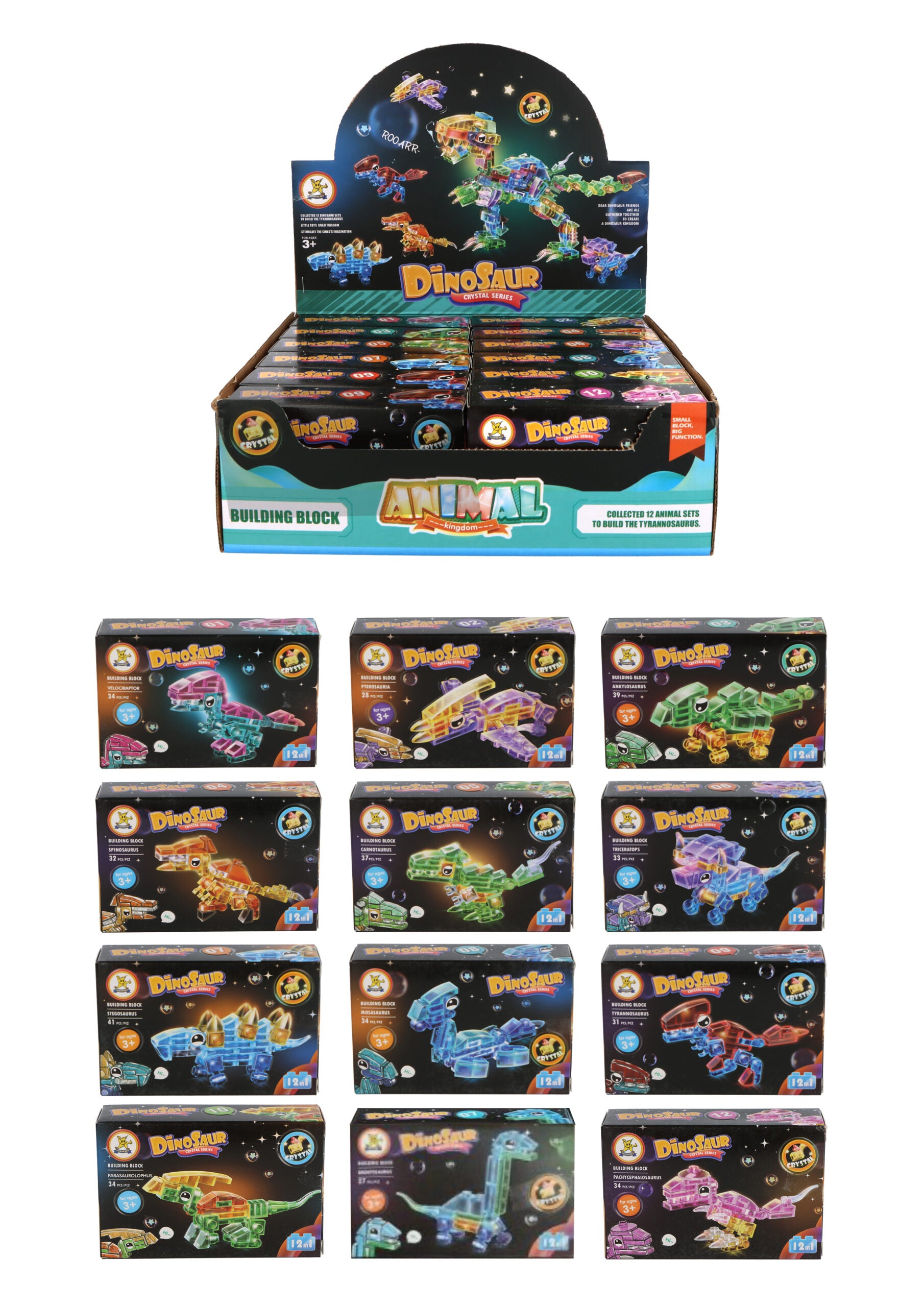 Dinosaur Block Kits (12 to collect) | Building Blocks | Kids Party ...