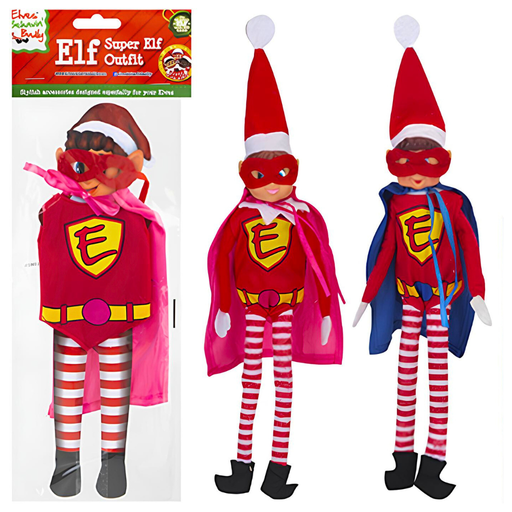 Elves Behavin' Badly Super Elf Outfit - Christmas - Kids Party Craft – KPC