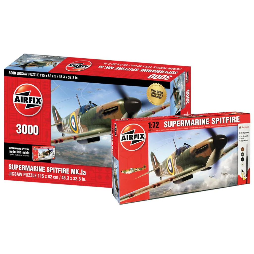 Airfix 3000 Jigsaw - Supermarine Spitfire Mk.Ia - Model Kits - Kids ...