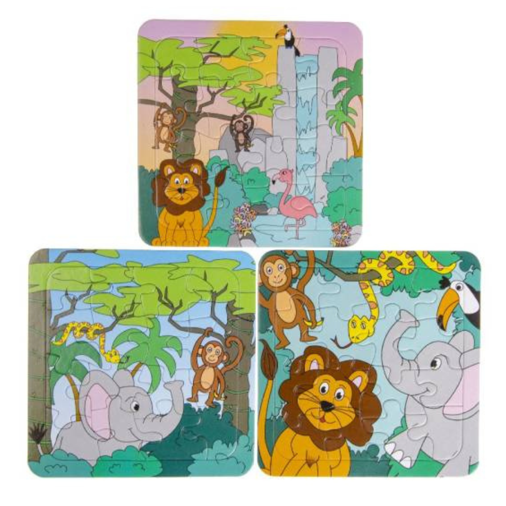 Mini Jungle Animal Jigsaw Puzzle | Kids Party Craft | Kids Party Craft