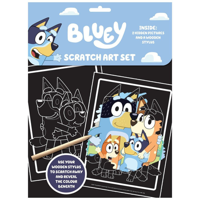 Bluey Scratch Art Set - Kids Party Craft | Kids Party Craft