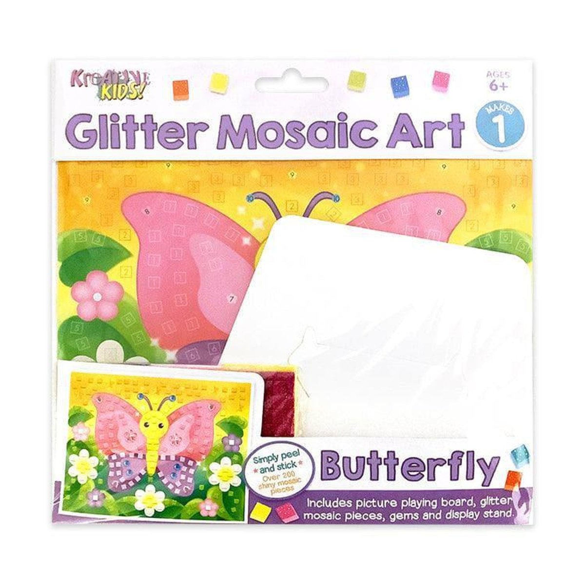 Butterfly Glitter Mosaic Art Set - Kids Party Craft – KPC