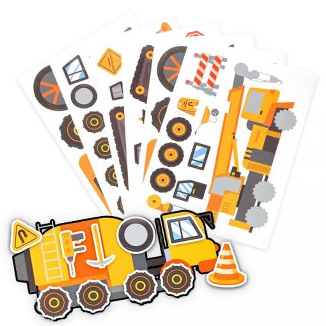Construction Truck Mega Sticker Scene Pack - Kids Party Craft | Kids ...