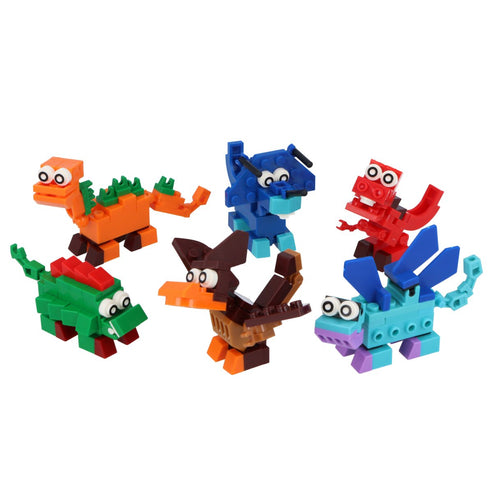 Cute Dinosaur Brick Kits - Kids Party Craft | Kids Party Craft
