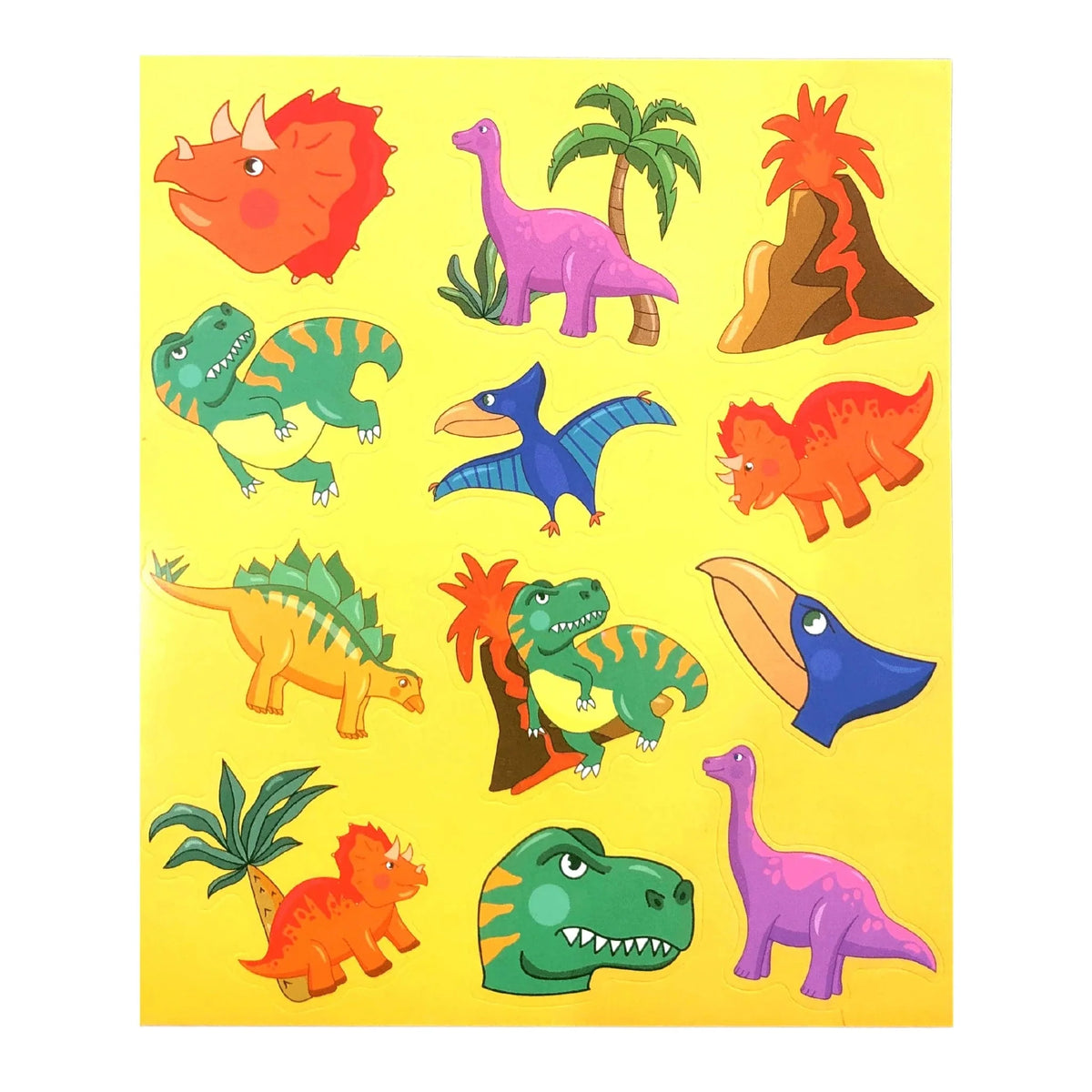 Dinosaur Sticker Sheet - Kids Party Craft – KPC