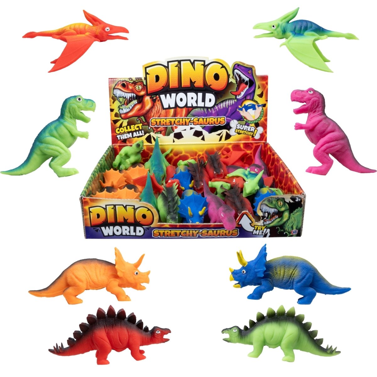 Dinosaur Stretchy-saurus Stretchy Toy - Kids Party Craft – KPC