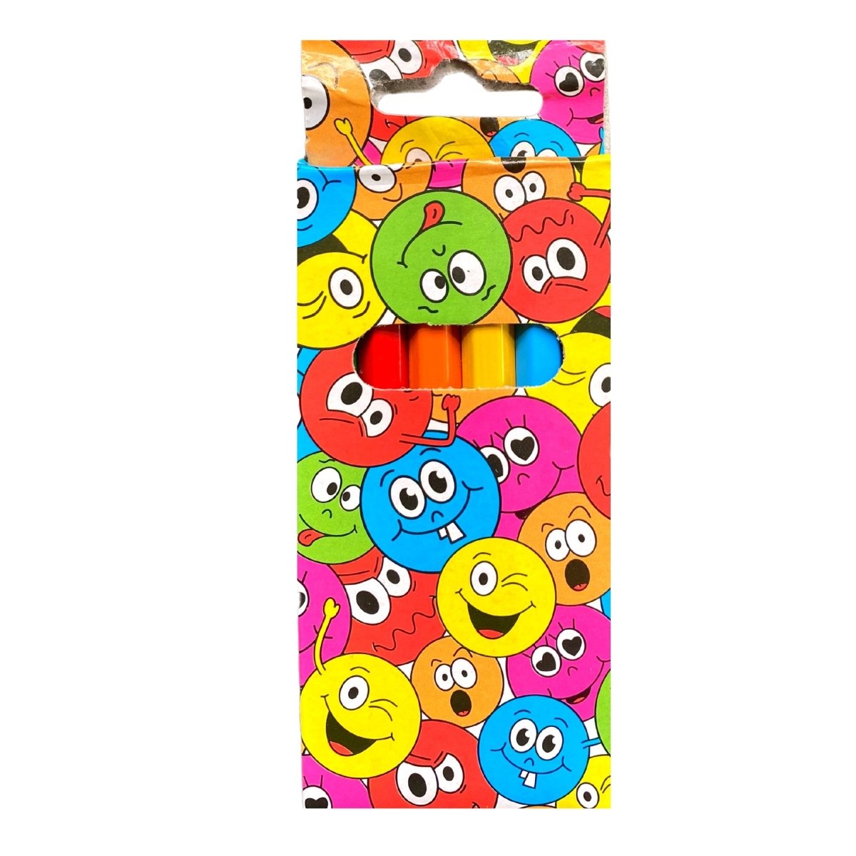 Emoji Smiley Mini Colouring Pencils x 6 - Kids Party Craft – KPC