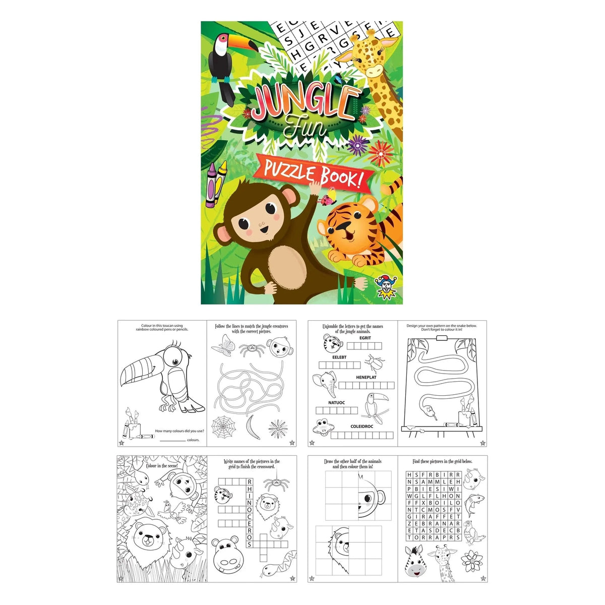 Jungle Fun Puzzle Book - Kids Party Craft – KPC