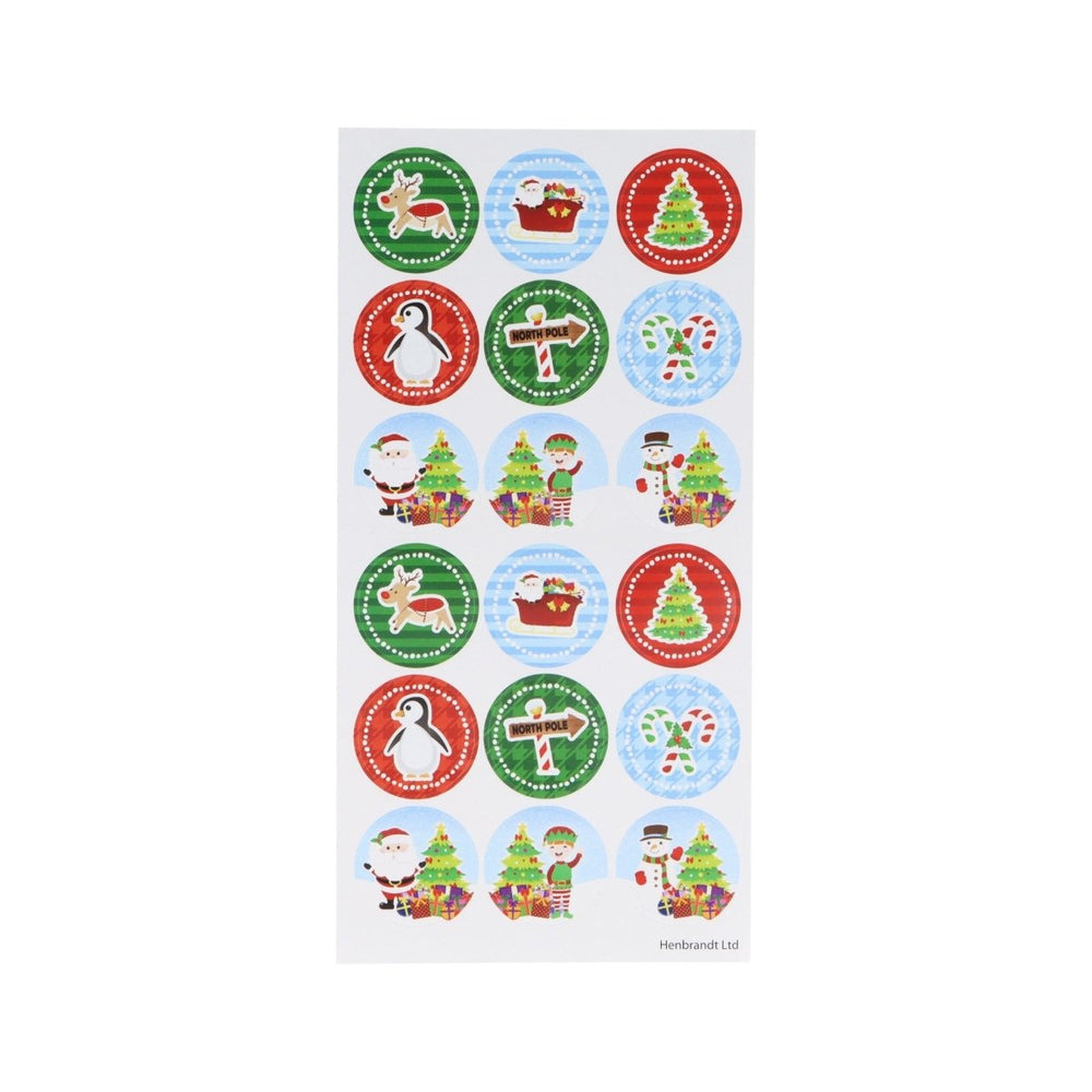 Large Christmas Stickers 10x Sheets - Kids Party Craft – KPC