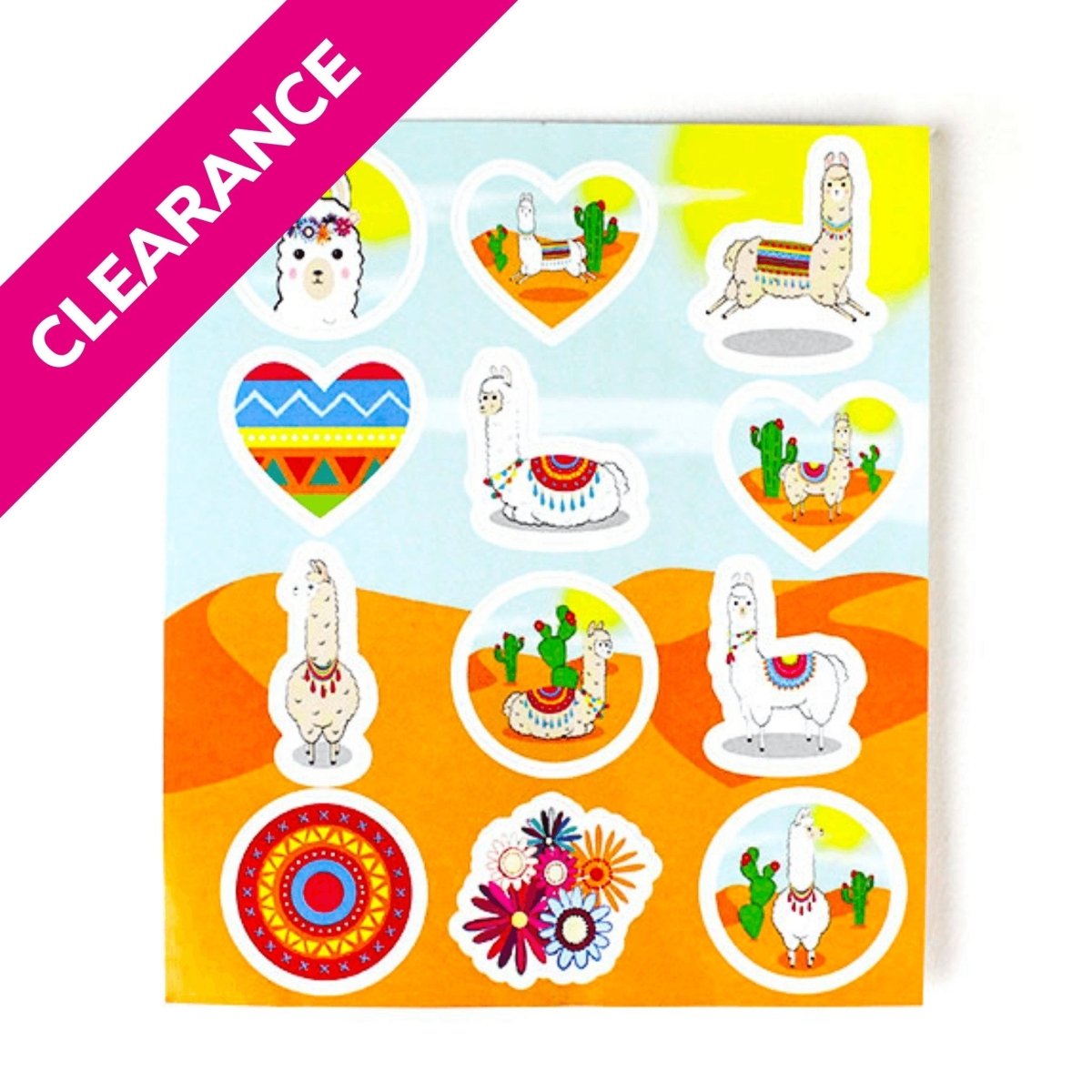 Llama Sticker Sheets - Kids Party Craft – KPC