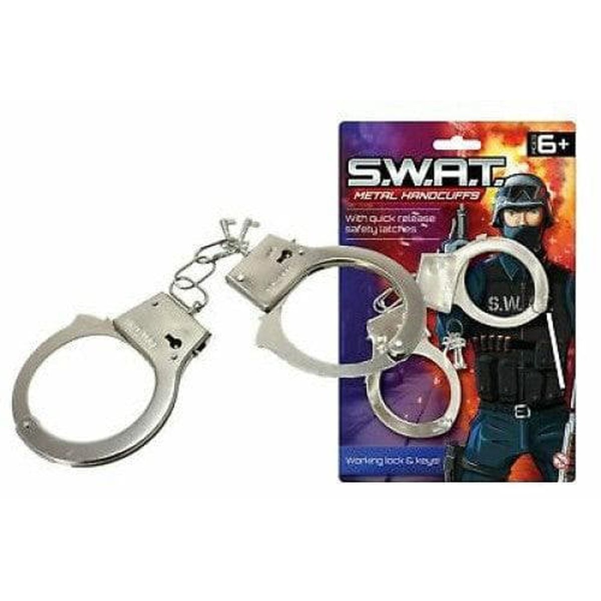 Metal Police Handcuffs - Kids Party Craft – KPC