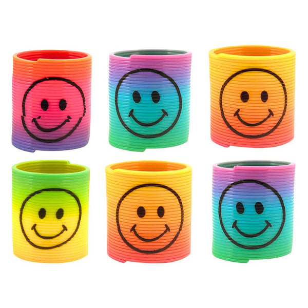 Mini Smiley Face Rainbow Springs (4.2cm) - Kids Party Craft | Kids ...