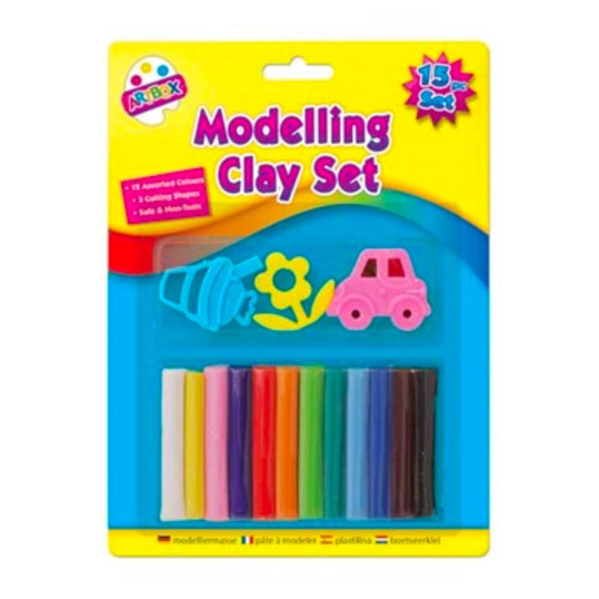 Modelling Clay Set (15 Pieces) - Kids Party Craft – KPC