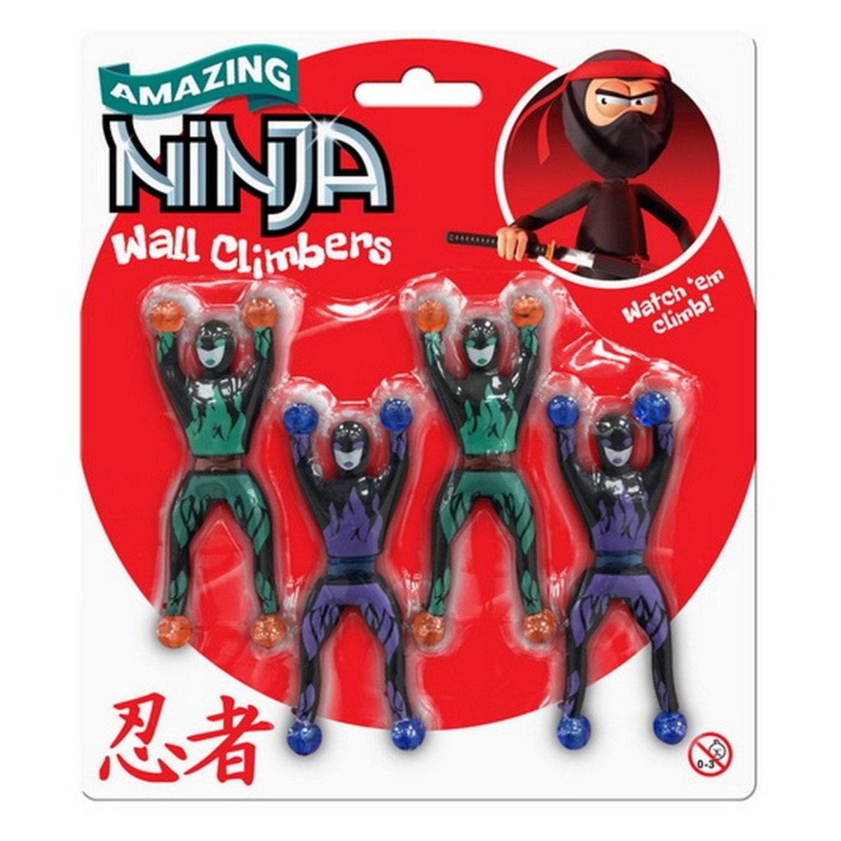 Ninja Wall Climbers 4 Pack - Kids Party Craft – KPC