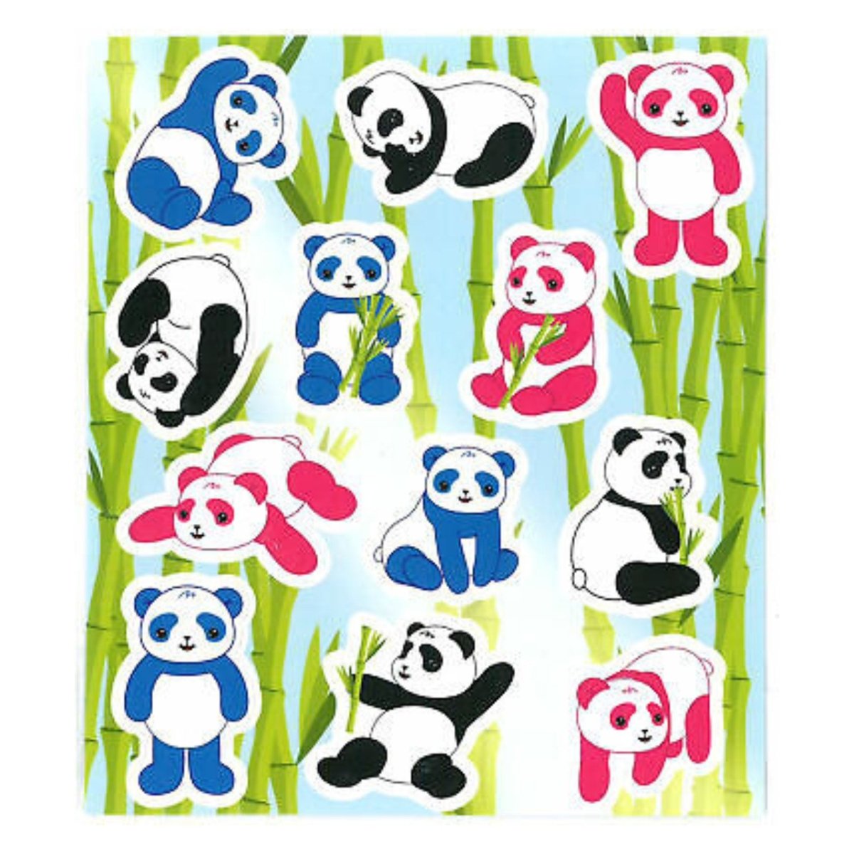 Panda Sticker Sheet - Kids Party Craft – KPC