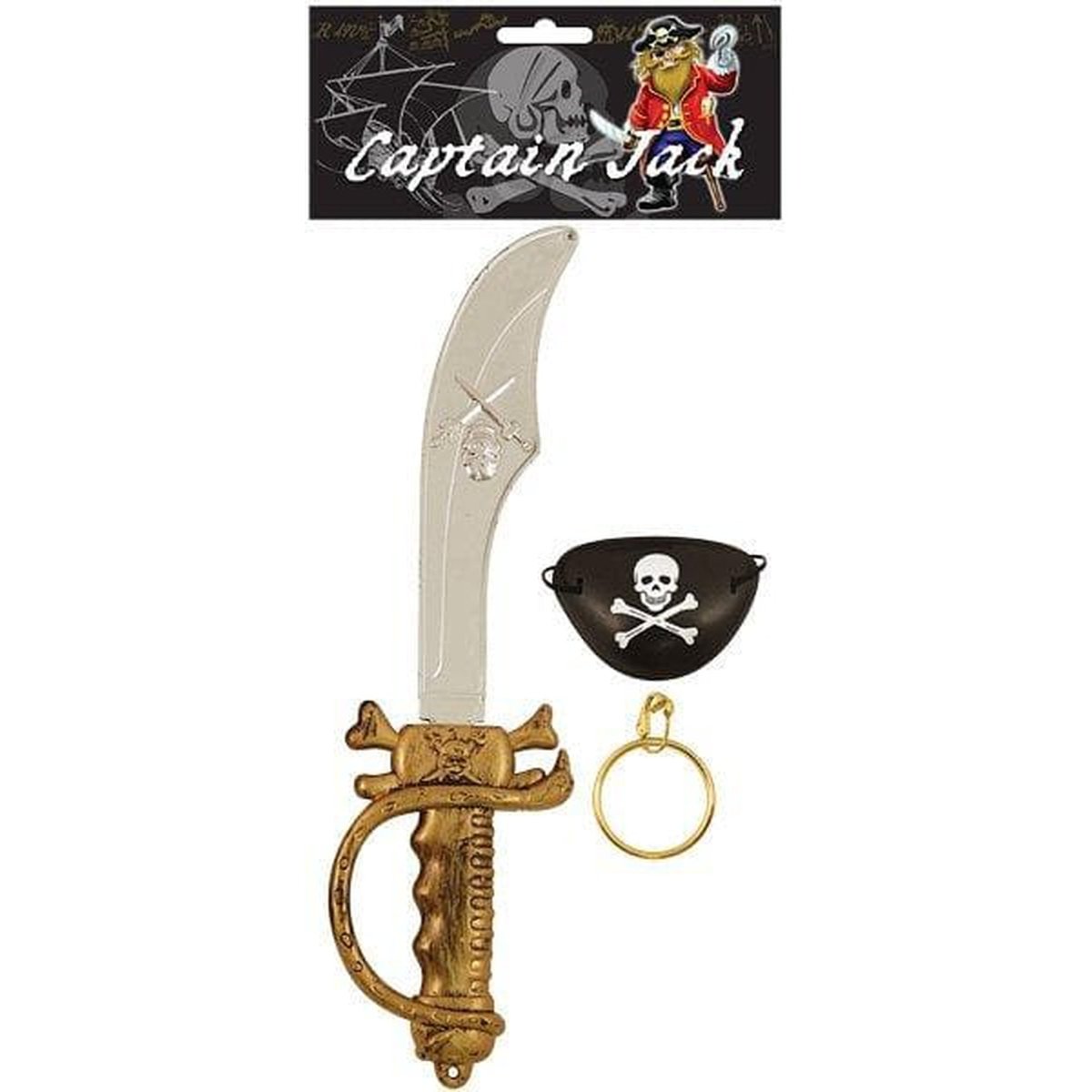 Pirate Cutlass Sword and Accessories Set - Children's Fancy Dress ...