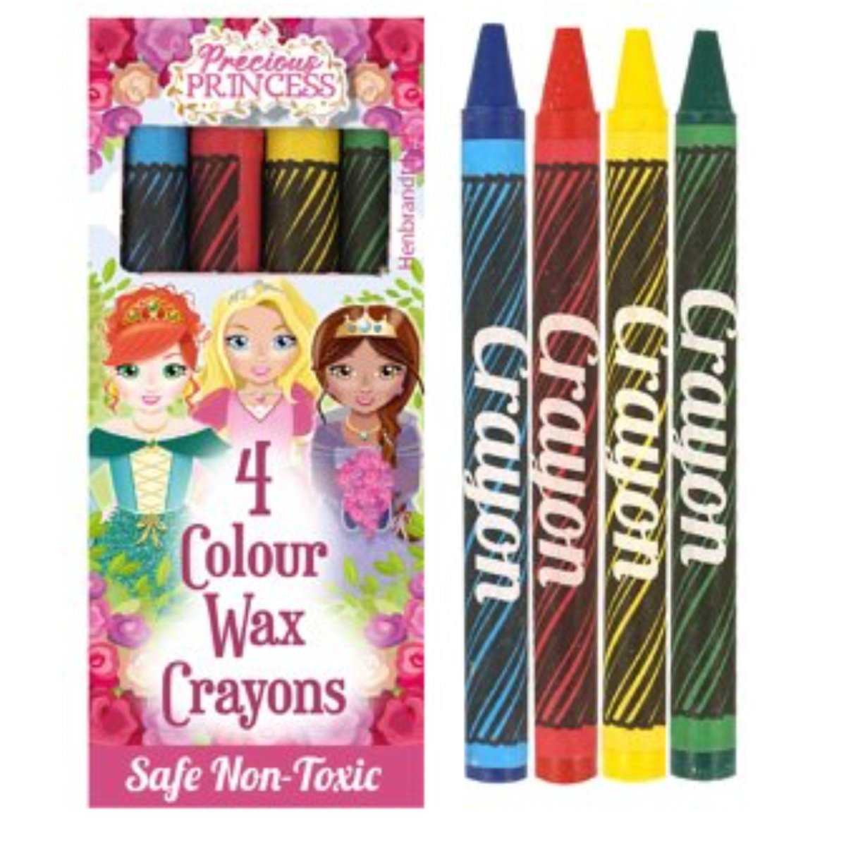 Princess Wax Crayons (4pc) - Kids Party Craft – KPC
