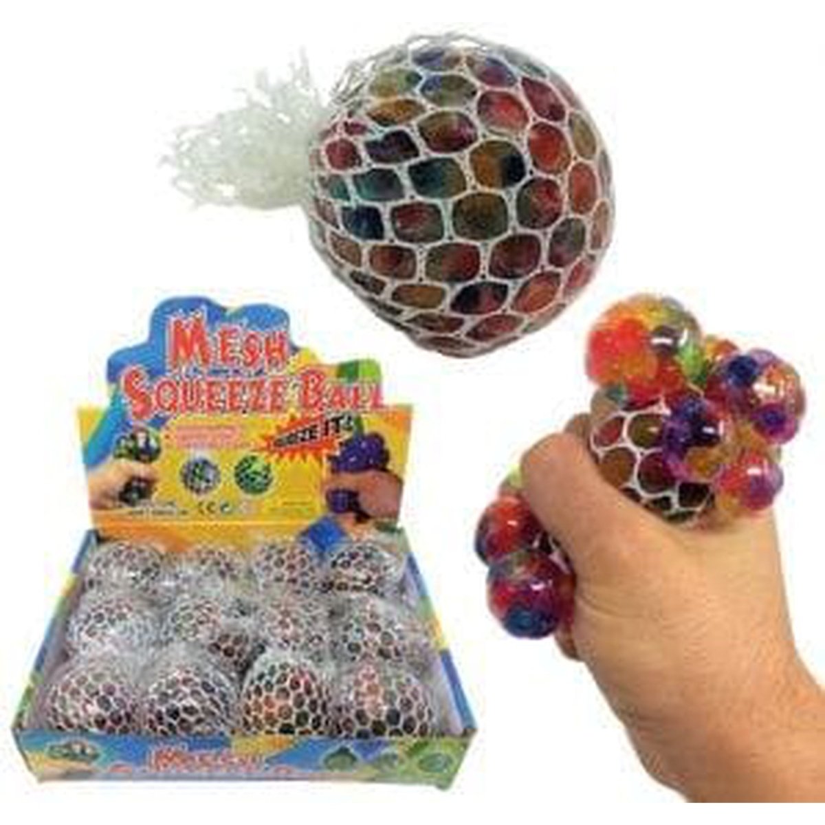 Rainbow Squishy Mesh Balls 6cm - Kids Party Craft – KPC