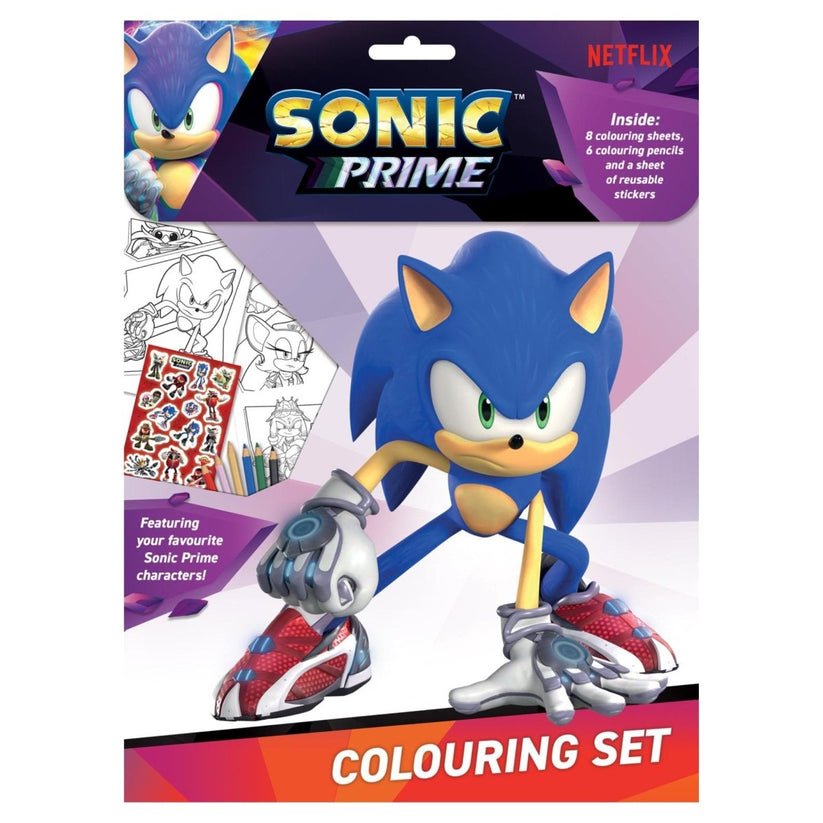 Sonic Prime Colouring Set - Kids Party Craft | Kids Party Craft