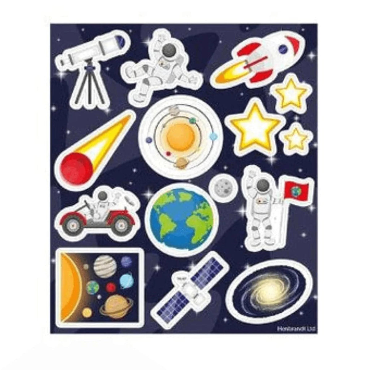 Space Sticker Sheet - Kids Party Craft – KPC