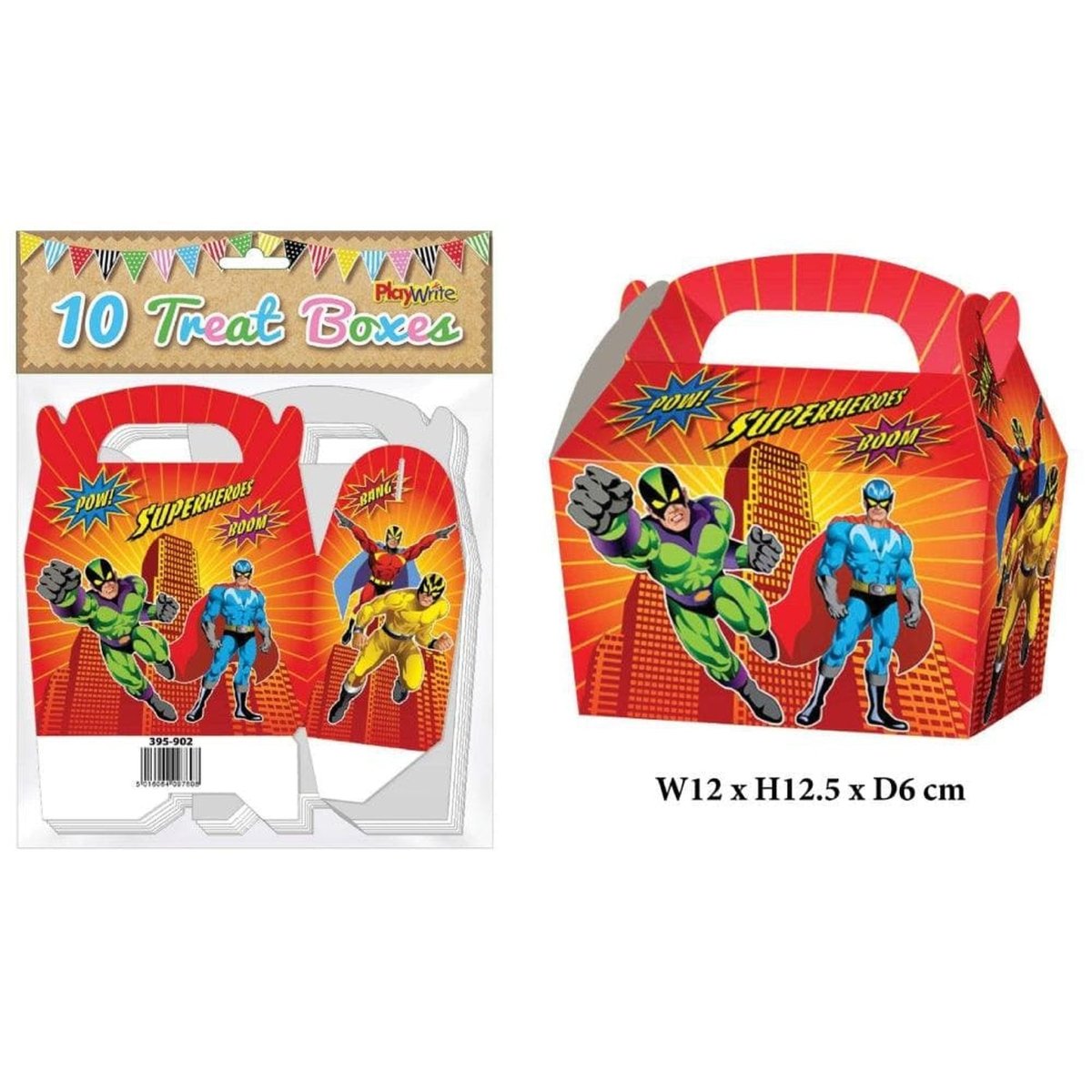 Super Hero 10 Pack Of Treat Boxes - Kids Party Craft – KPC