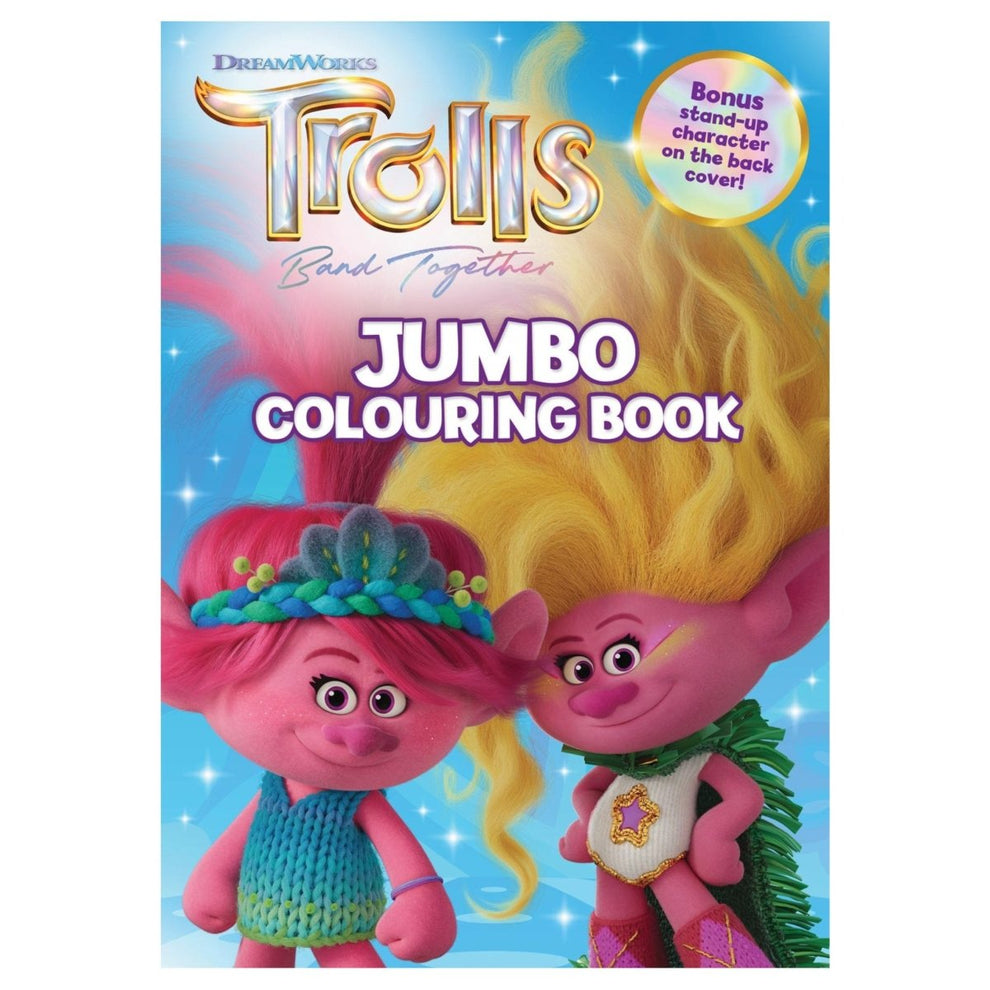 Trolls Band Together Jumbo Colouring Book - Kids Party Craft | Kids ...